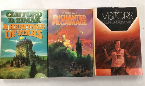 Clifford D. Simak A Heritage of Stars,Enchanted Pilgrimage,The Visitors ...