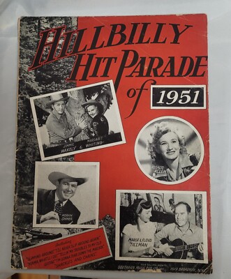 Hillbilly Hit Parade of 1951 Sheet Music Floyd & Tillman Rosalie Allen ...