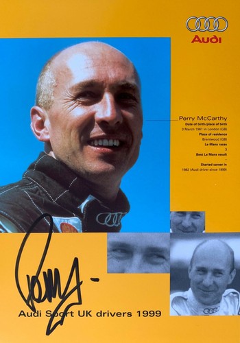Hand Signed Autograph Perry McCarthy Top Gear The Stig Audi Sport | eBay