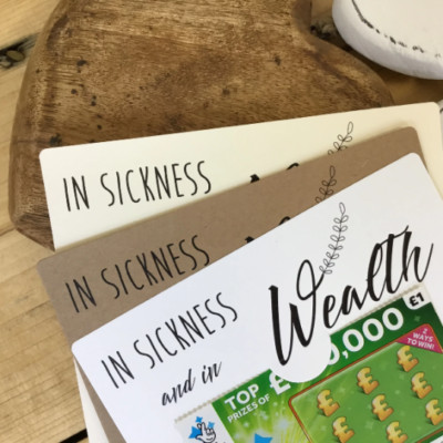 Scratch Card Holder. Lottery Ticket Wallet. Wedding Favour ...