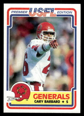 1984 Topps USFL #67 Gary Barbaro | eBay