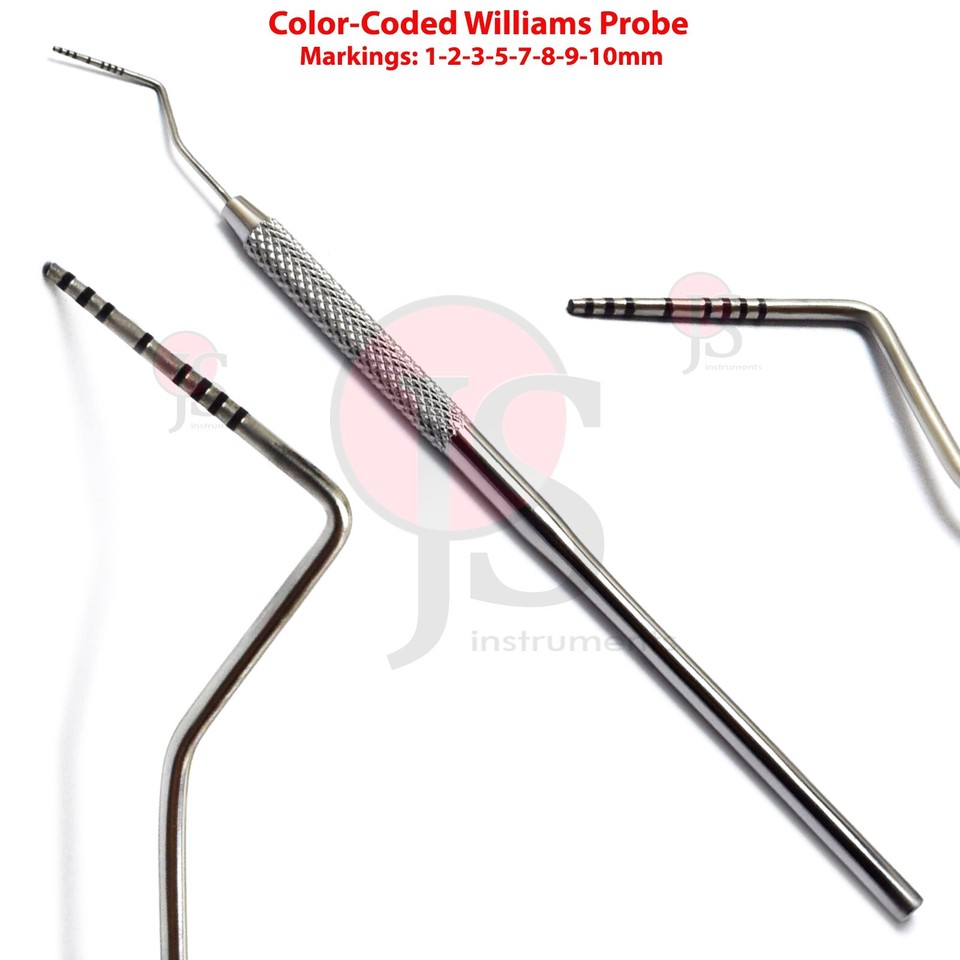 Dental Hygiene Examination Kit Periodontal Probe Pocket Depth Dressing ...