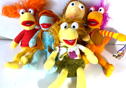 Set of 5 Fraggle Rock Plush Toys 10''.Wembley, Gorg, Red, Gobo, Boober ...