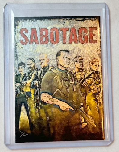 Sabotage Platinum Plated Artist Signed "Arnold Schwarzenegger" Trading ...
