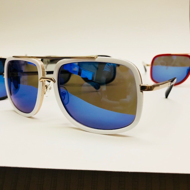 Men's Sunglasses Rapper New Oversize Fashion Square Women Designer Flat ...