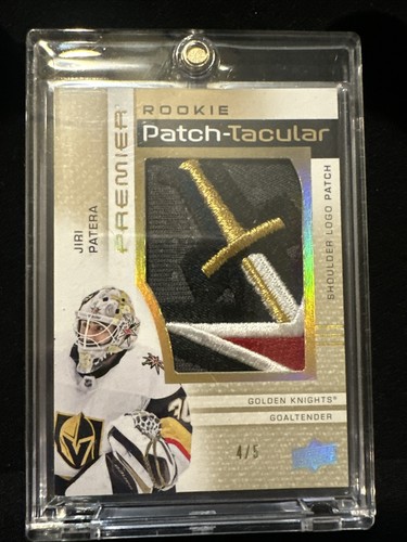 JIRI PATERA /5 2023-24 Upper Deck Premier Rookie Patch-Tacular Logo ...