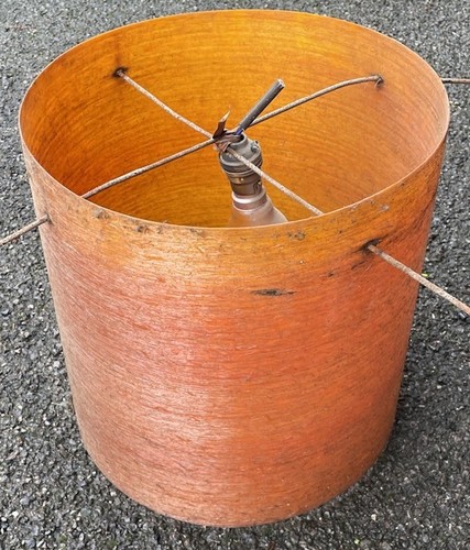 Superb Large Orange Spun Fibreglass Lamp Shade c1950s Fun Fair Reclaim ...