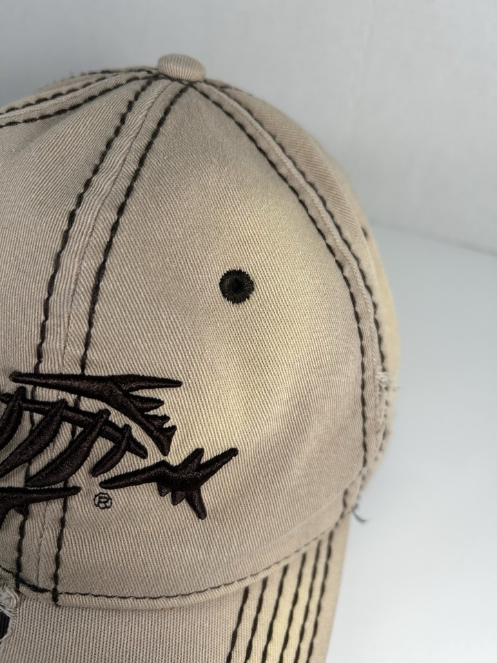 G. Loomis Fish Skeleton S/M Fitted A-Flex Hat Tan/Brown - Factory ...