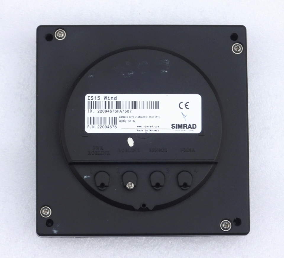 SIMRAD IS15 MARINE SHIP BOAT WIND METER WIND SPEED & DIRECTION ...