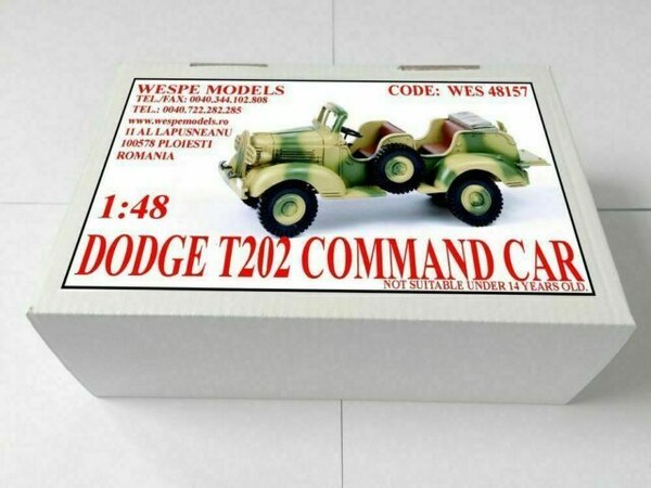 Dodge T202 Command Car Wespe Models 1 48 Scale - Resin Kit 48157 for ...
