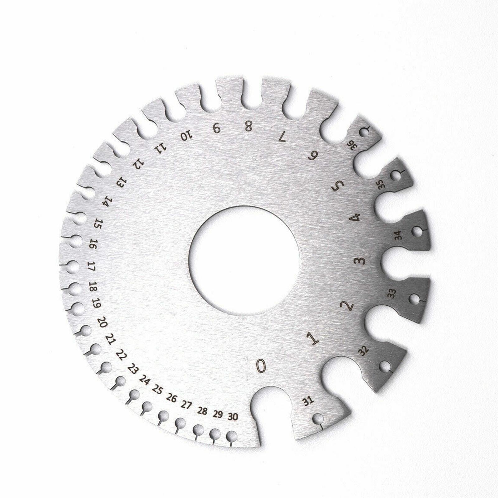 2PCS Sheet Metal Gauge Thickness Gage Measuring Tool US Standard Gauge ...