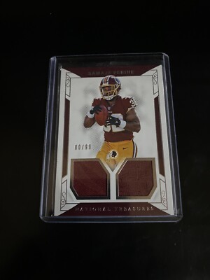 Samaje Perine 2017 National Treasures Dual Jersey Patch /99 RC ...