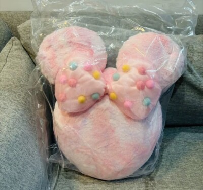 Disney Park Pink Soft Minnie Mouse Cushion Cartoon Pillow New With Tag ...