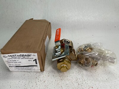 AGF TESTanDRAIN Model 1011 Test & Drain Valve, 1" NPT Thread, 5.6K 1/2 ...