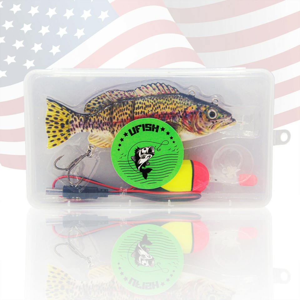 Large Robotic Lure Animated Swimbait Electric USB Wobbler Self Swimming ...