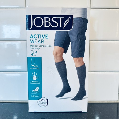 NEW Jobst ActiveWear 20-30 mmHg Firm Support Unisex Athletic Knee Highs ...