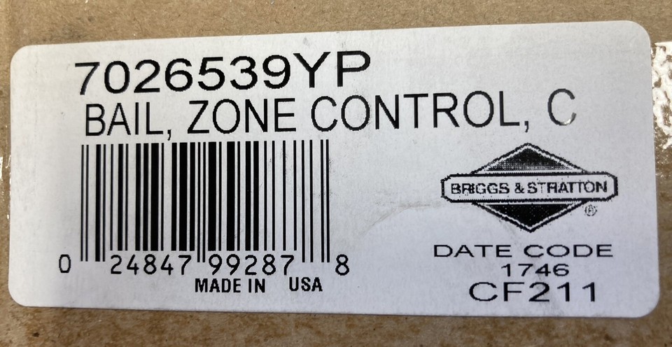 OEM NOS 7026539YP Bail, Zone Control, C Operator Presence Control | eBay