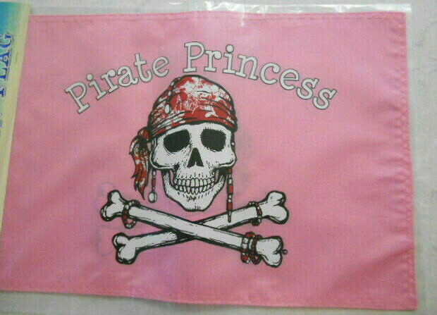 Pirate Princess 12" x 18" Double Sided 200denier Fade Weather Resist ...