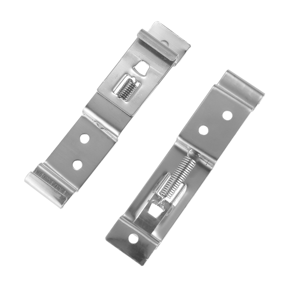 2 x Stainless Steel Oblong Quick Release Trailer Number Plate Clips UK ...