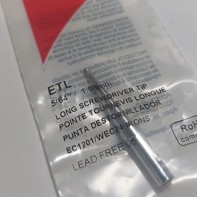 Weller Soldering Tip ETL Long Screwdriver 5/64” for EC1201 / WEC24 ...