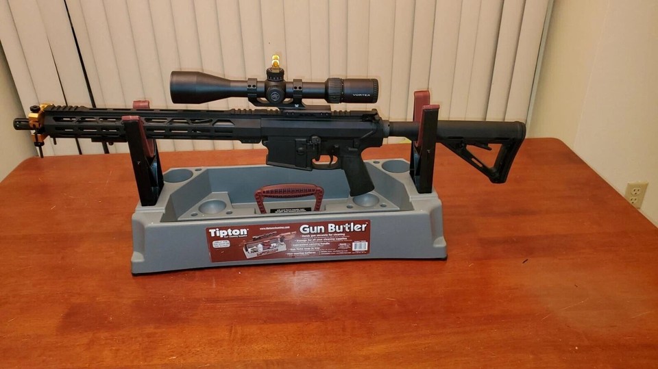 Gun Cleaning Station Vise Rifle Gunsmithing Tool Bench Shotgun Kit Rest ...