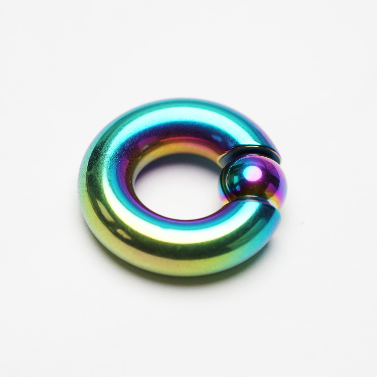 Big Size Stainless Steel Captive Bead Ring CBR Ear Tunnel Plug Gauge ...