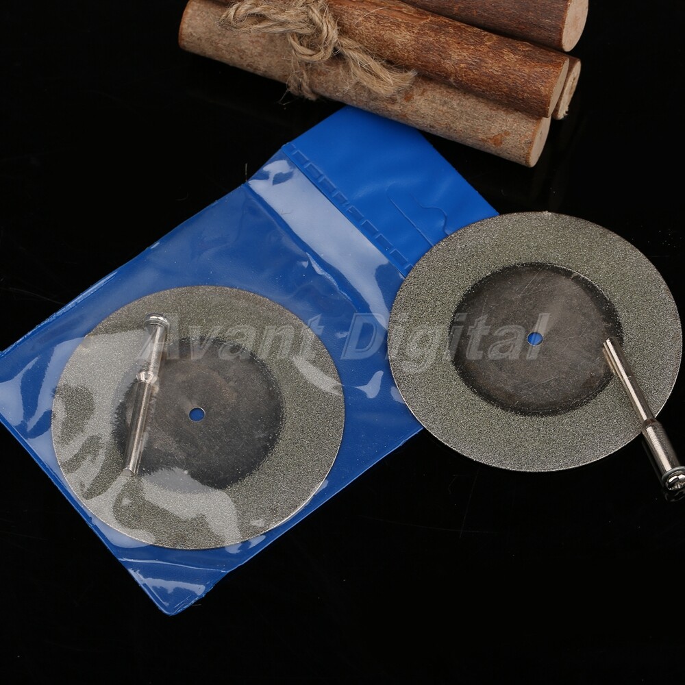 2.4" 60mm Diamond Coated Cut Off Wheel Cutting Disc + 1 Mandrel for ...