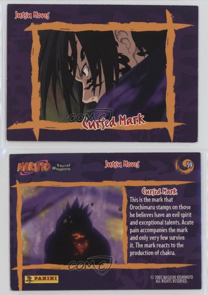 2007 Panini/Inkworks Naruto: Secret Weapons Jutsu Moves Sasuke Uchiha ...