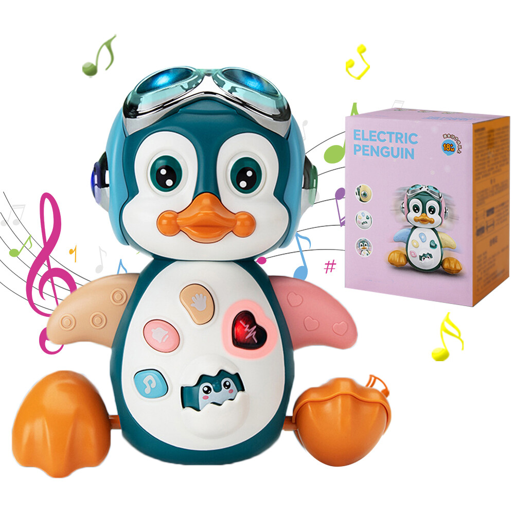 Penguin Baby Crawling Toys Non-toxic Musical Interactive Toys for 3-6Y ...
