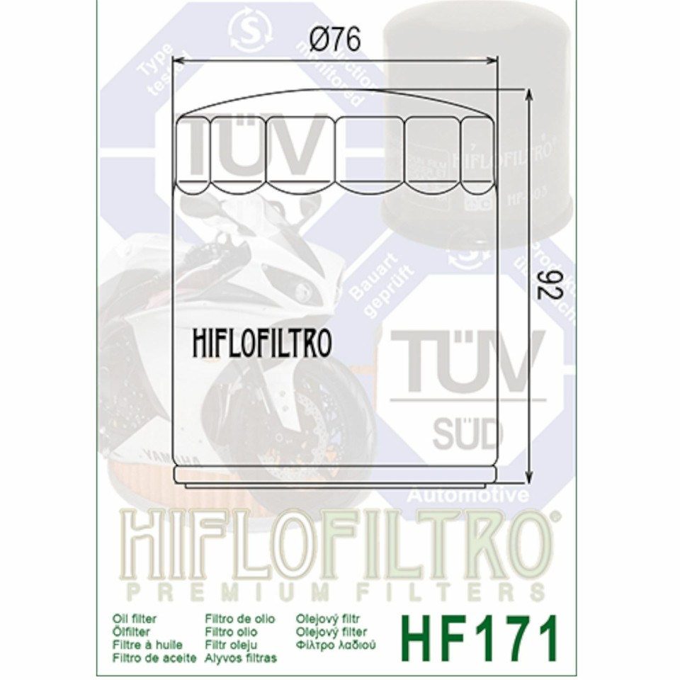 Hiflo HF171B Oil Filter Black for Harley FLHR Road King 99-19 | eBay