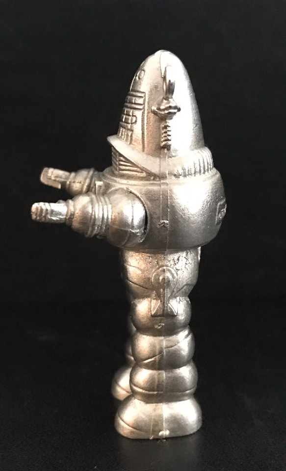 Vintage Pewter Robby Robbie the Robot Lost In Space Silver Metal Statue ...