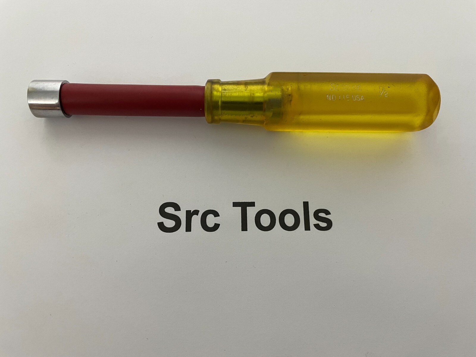 Snap-on Tools USA 1/2" Insulated Nut Driver 6pt SAE Amber Yellow Handle ...