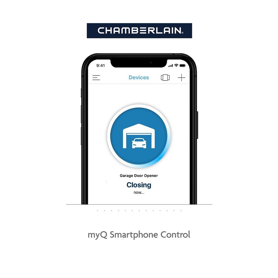 Chamberlain B2405 Quiet Wi-Fi Garage Door Opener, Wireless Keypad ...