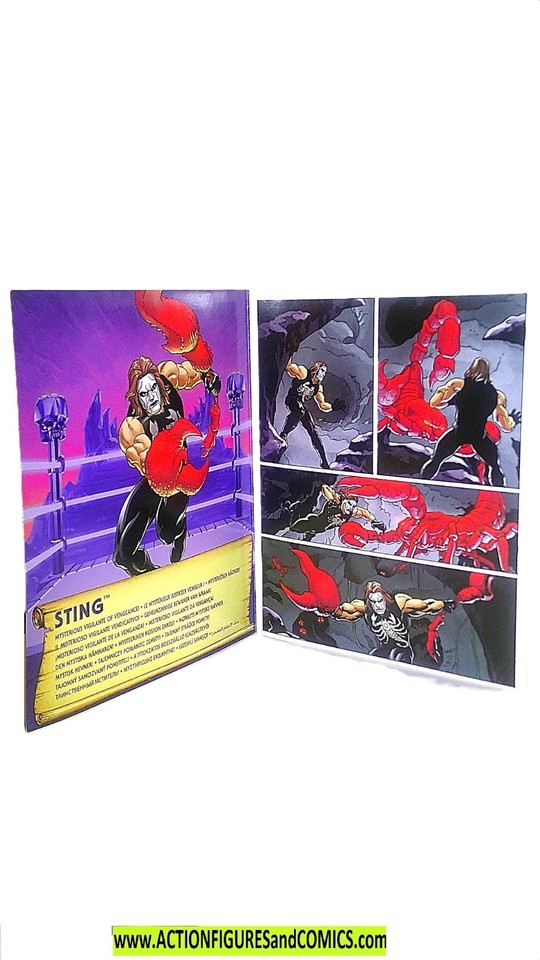 Masters of the universe STING as CLAW-FUL 2020 mini comic wwe wwf red ...