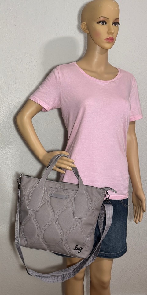 Lug Alto Matte Luxe VL Convertible Tote Bag Pearl Gray | eBay