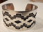 Huge Native American Sterling Silver Cuff | eBay