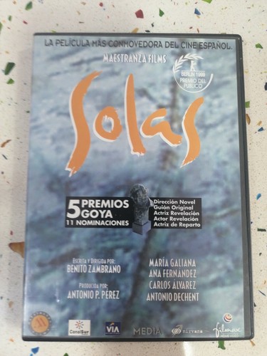 Solas DVD Benito Zambrano Maria Galiana Ana Fernandez Carlos Alvarez A ...