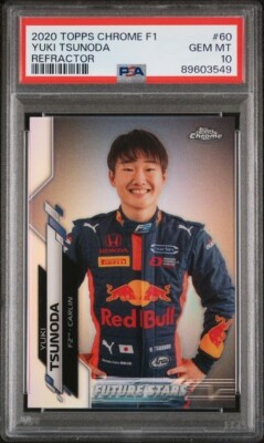 Yuki Tsunoda 2020 Topps Chrome Formula 1 Refractor Future Stars PSA 10 ...