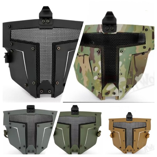 Tactical Steel Full Face Mask Shield Protector For ACH / MICH / FAST ...