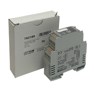 LUTZE / LUETZE LRZK 6F-D024-240H / 762189 RELAY MODULE 24VDC 2NC/2NO ...