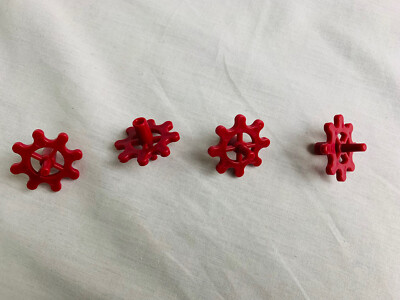 Turning Tumble Build Marble Powered Game Red Cog Parts X4 Spares Only ...