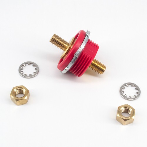 Battery Terminal Bulkhead Firewall Feed-Thru for 6, 12, & 36 Volt RED ...