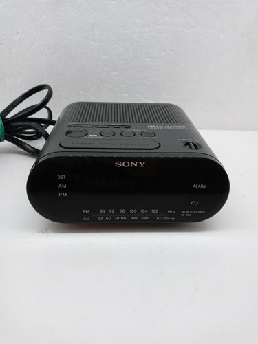 Sony Dream Machine Auto Time Set Model ICF-0218 Radio Alarm AM-FM-DST ...