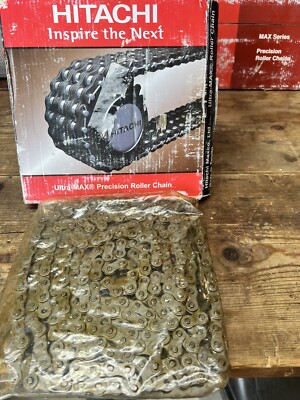 NEW HITACHI 40 RIV PRECISION ROLLER CHAIN 240 LINKS, 10FT (2) Available ...