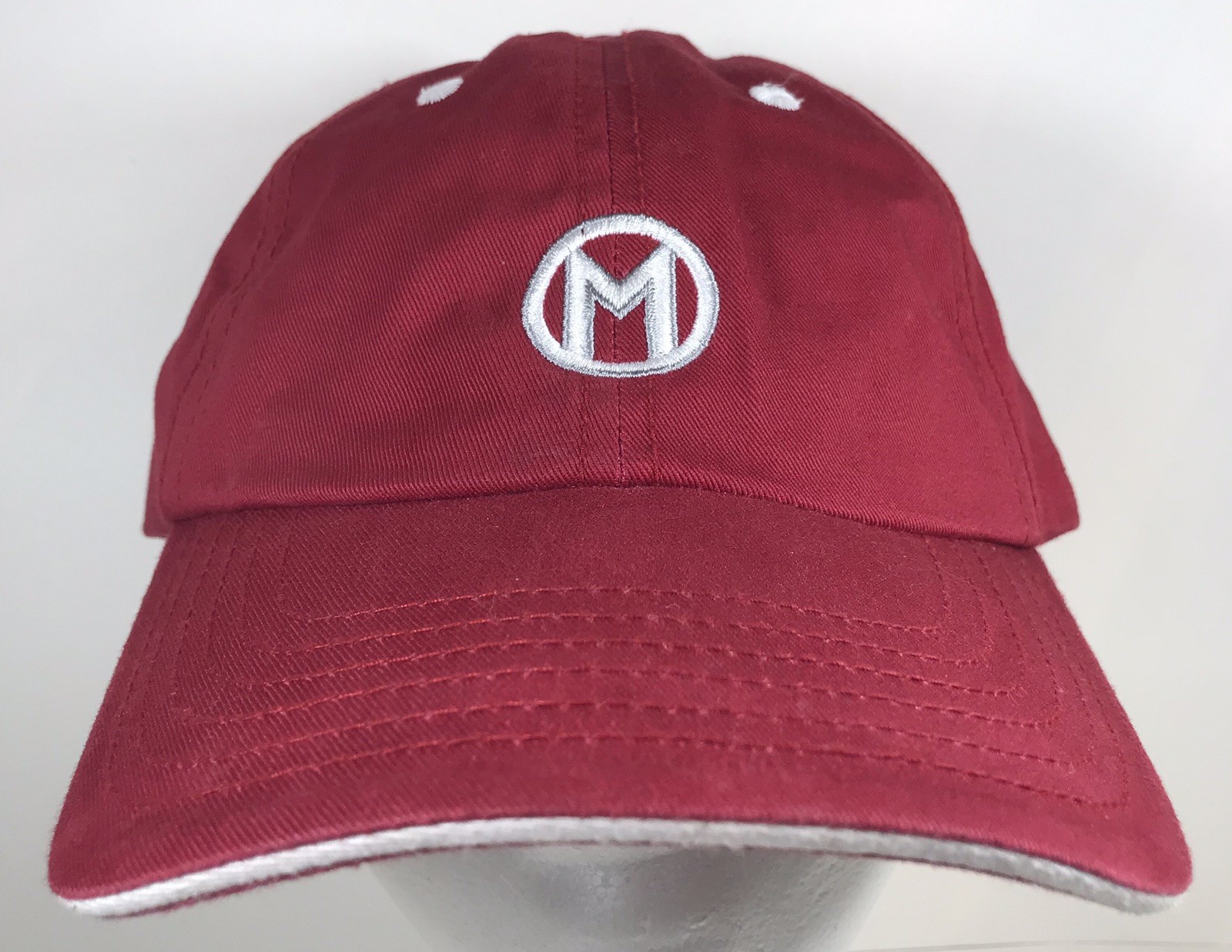 GOLF Metropolitan Club baseball Cap Hat Maroon Red Go… - Gem