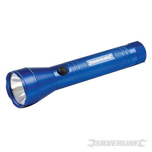 Silverline Watchmans Torch 370mm Blue 789356 | eBay UK