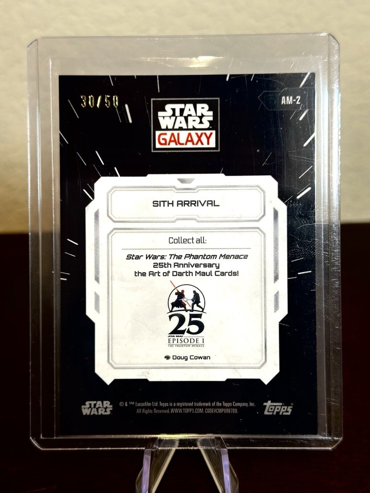 2024 Topps Chrome Star Wars Galaxy Sith Arrival Mojo Refractor /50 Maul ...