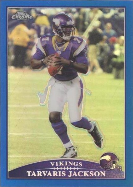 2009 Topps Chrome - Blue Refractor #TC50 Tarvaris Jackson for sale ...