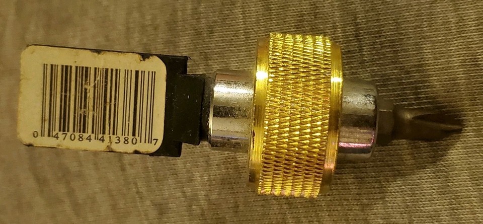 Vintage Sears Craftsman USA Thumb Finger Bit Driver 1/4” Gold 41380 ...