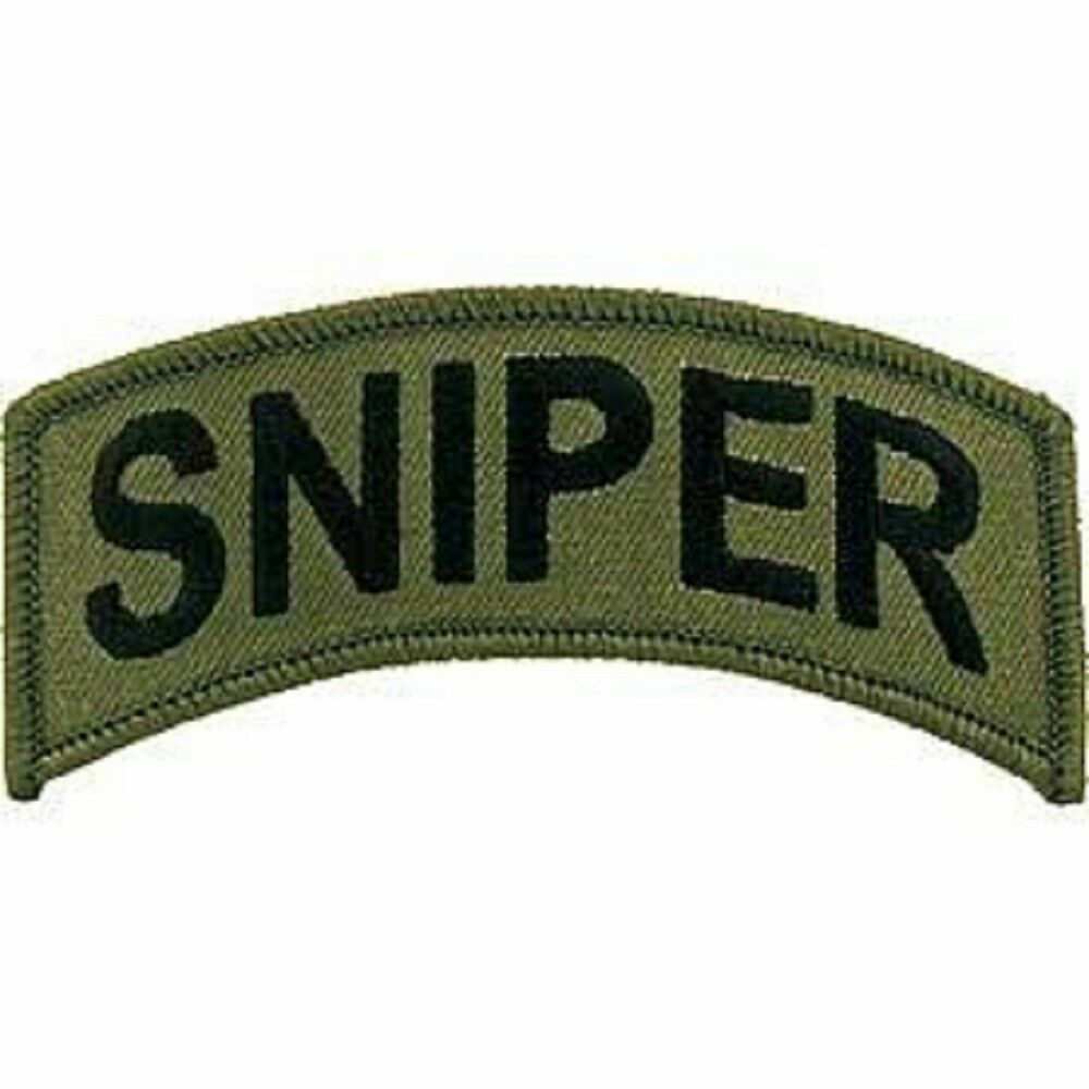 US Army, Sniper TAB - Decorative Patches, Embroidered Iron On Patch - 4 ...